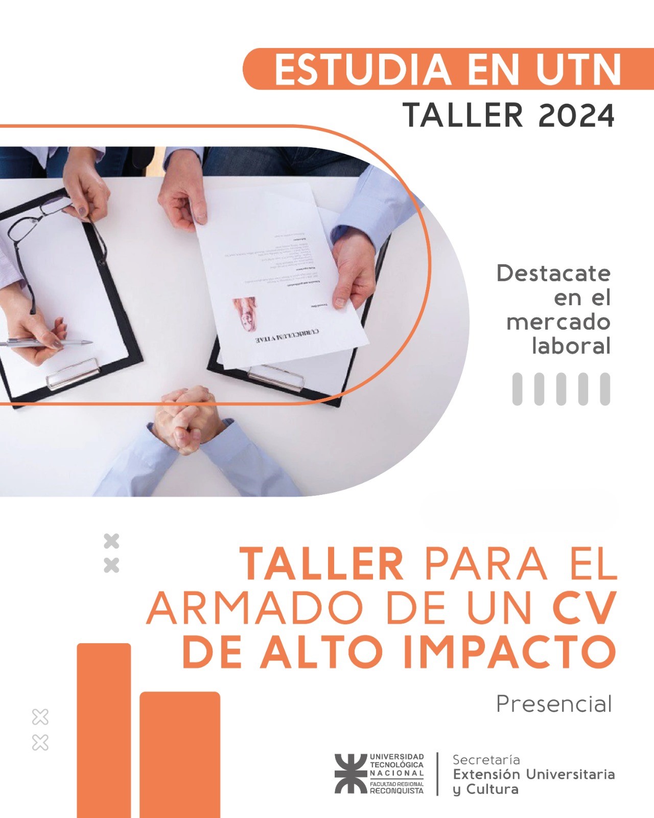 TALLER PARA EL ARMADO DE UN CV DE ALTO IMPACTO – UTN Reconquista