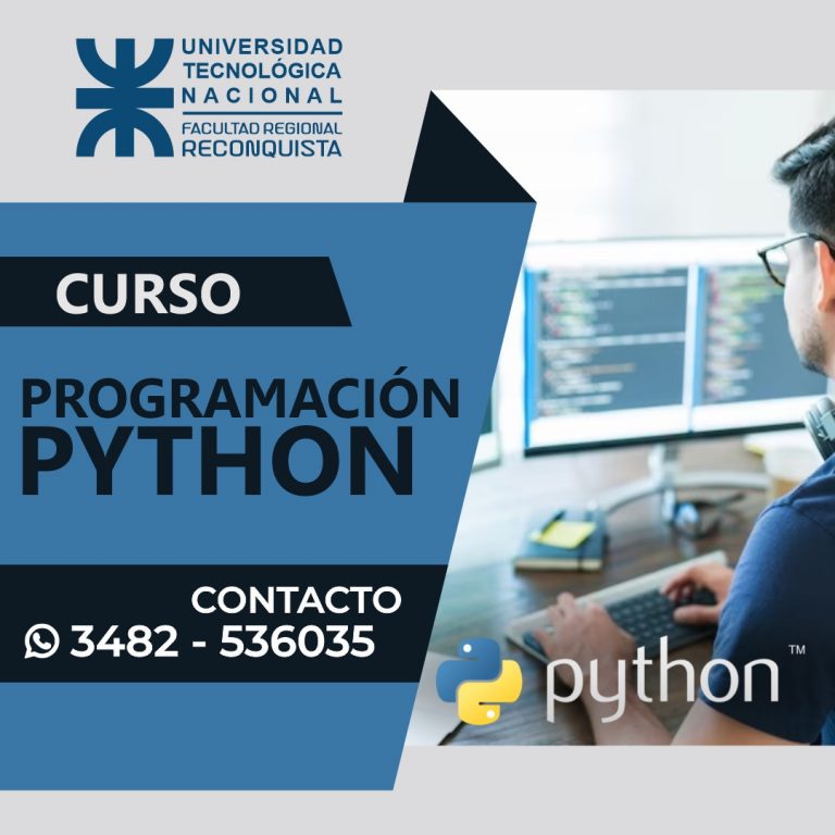 CURSO: INTRODUCCIÓN A LA PROGRAMACIÓN CON PYTHON – UTN Reconquista